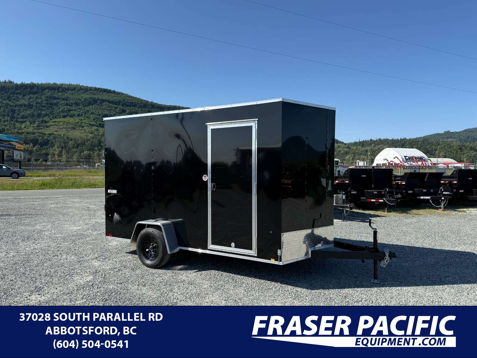 2025 Mirage XE 7x12 Cargo Enclosed Trailer Extra Height Black Ramp Door ...