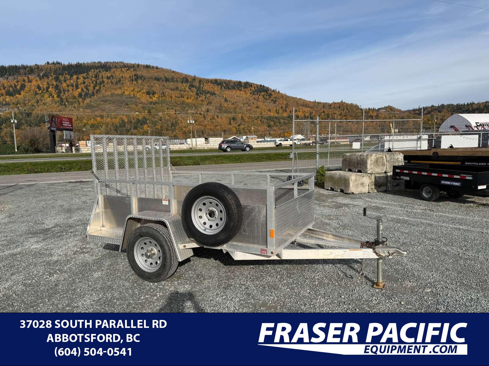 Used Pre Owned 2019 Snake River Aluminum 5x8 Utility Landscape Trailer ...