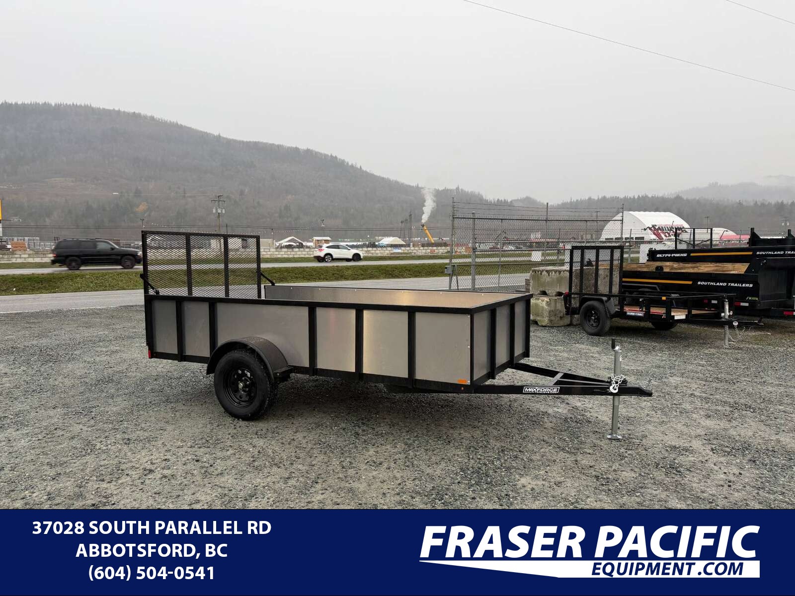 2026 MaxForce 6x12 Utility Landscape High Side Trailer w/ Ramp Gate ...