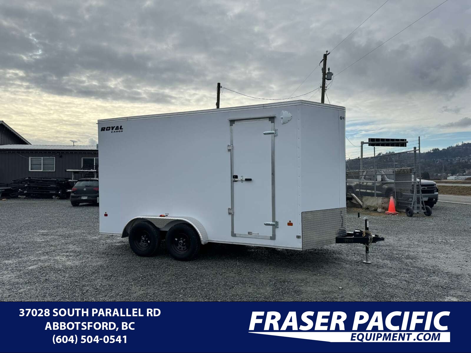 2026 Royal 7x14 V Nose Cargo / Enclosed Trailer Extra Height Ramp Door ...