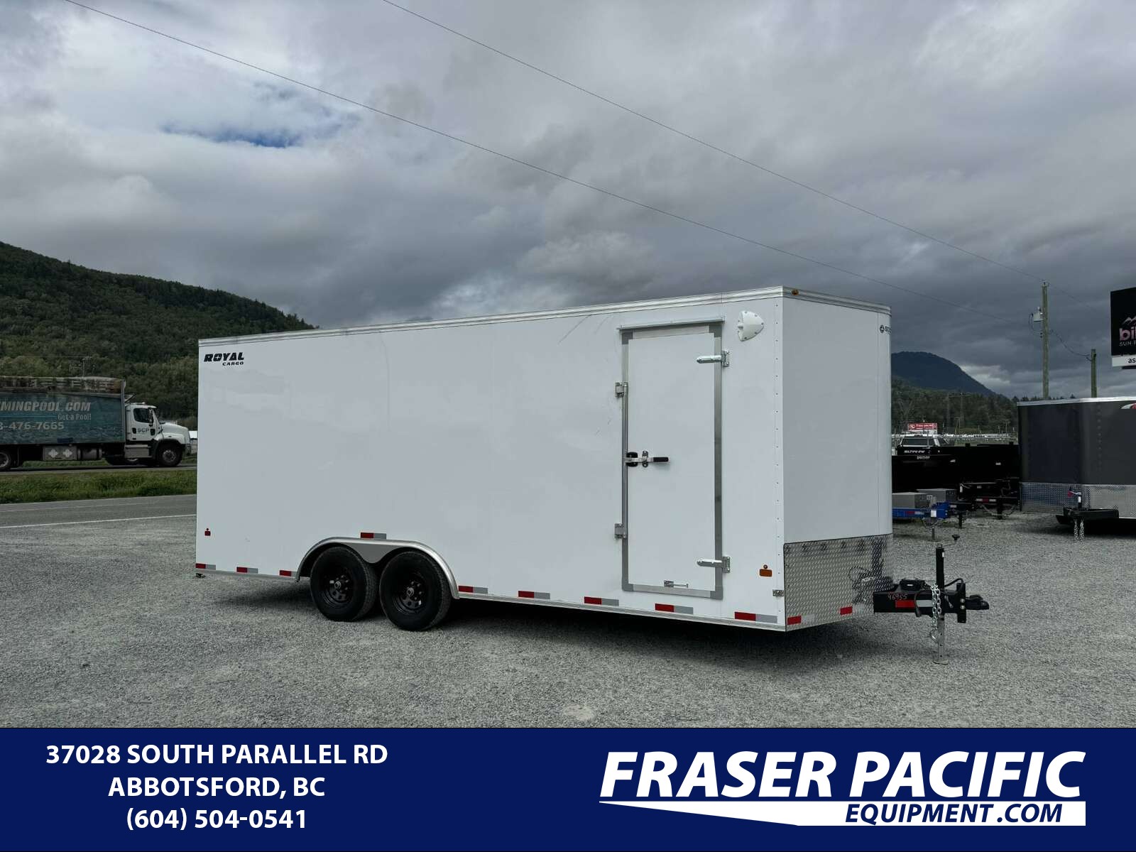 2026 Royal Cargo 8.5x20 +V Nose 11,400lb Cargo / Enclosed Trailer Car Hauler Extra Height Ramp ...